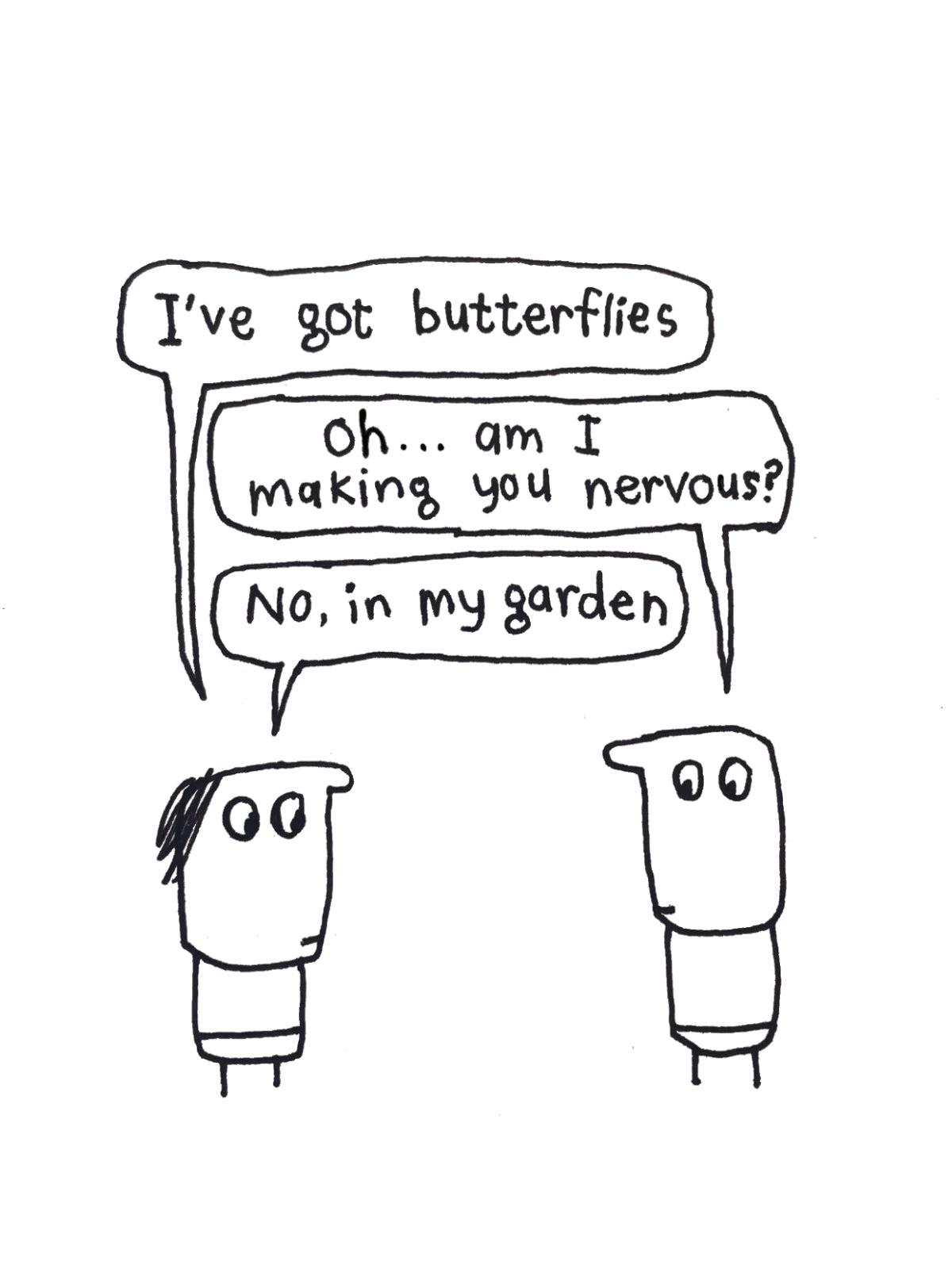 Butterflies In My Garden Card – Hazel Bee