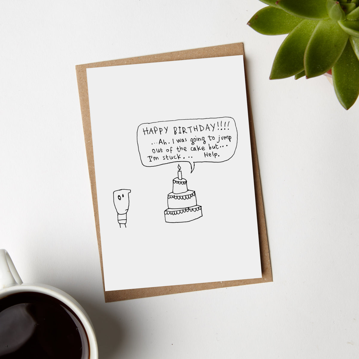 Happy Birthday Cake Card – Hazel Bee